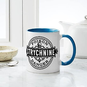 CafePress Halloween Poison Label Strychnine Mugs Ceramic Coffee Mug, Tea Cup 11 oz