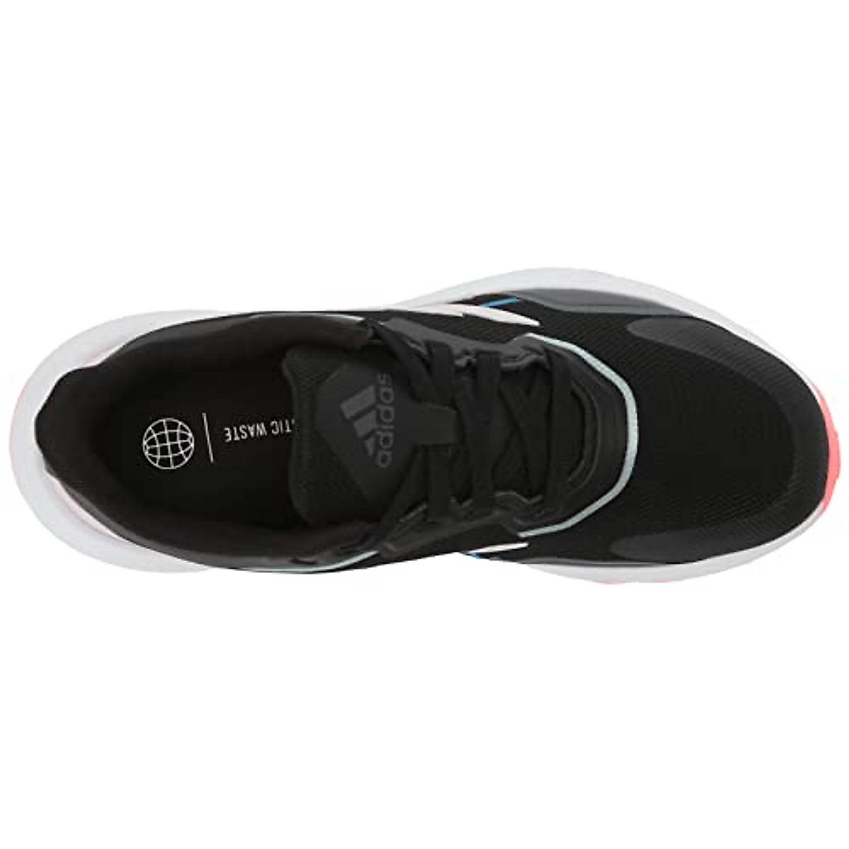 adidas Women's X9000L1 Running Shoe, Core Black/Almost Pink/Acid Red, 6