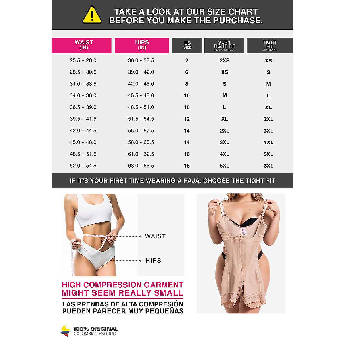 Salome 0413 Womens Butt Lifter Shapewear Fajas Colombianas Reductoras y Moldeadoras Black 3XL