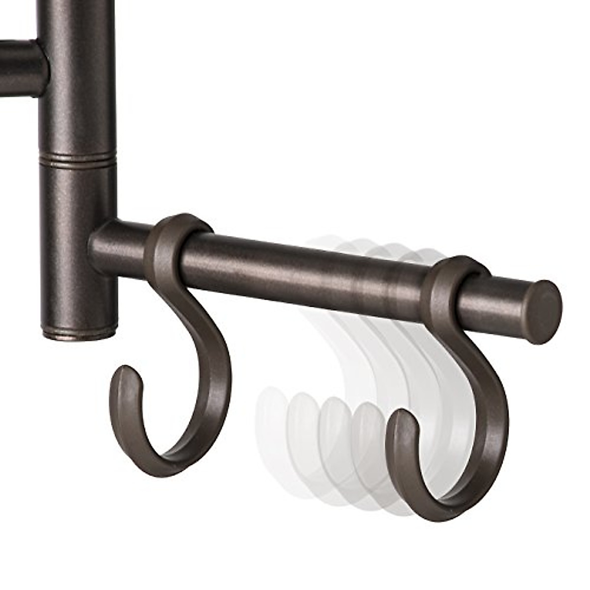 Lynk Hanging Pivoting Belt Rack Tie, Closet Organizer