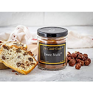 Deez Nutz - Funny Banana Nut Bread Scented Candle - Christmas, New Years - Long Burn Time - Hand Poured in USA - 6oz