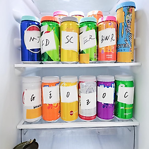 Soda Can Lids Transparent, 6 Pack Can Covers for Soda, BPA-Free, Washable, Reusable Soda Can Covers Lids, Can Stopper or Protector for Soda, Beer, Drink, Juice, Coke, Beverage, Fits Standard Cans