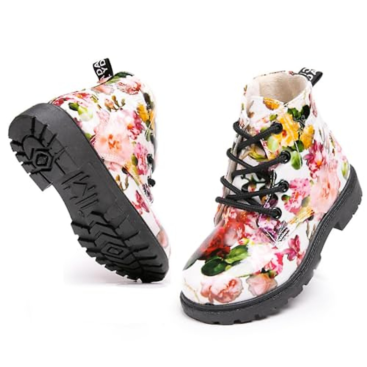 GUOCHENXY Kids Boots - Big Kid, Unisex, White, Size 2.5