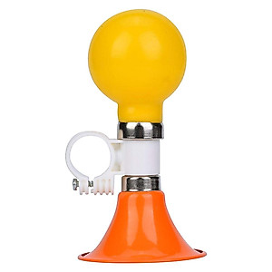 Rubber Children Bike Horn, Metal Rubber Loud Children Bike Horn Bike Warning Bell for Boys Girls Bike Accessory (Orange)