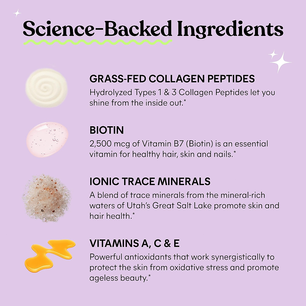 Lemme Glow Collagen Gummies for Thick Hair, Strong Nails & Healthy Skin with Multi-Collagen Peptides, Biotin, Trace Minerals, Zinc, Vitamins A, C & E, Dairy & Gluten Free, Peach Flavor, 60 ct.