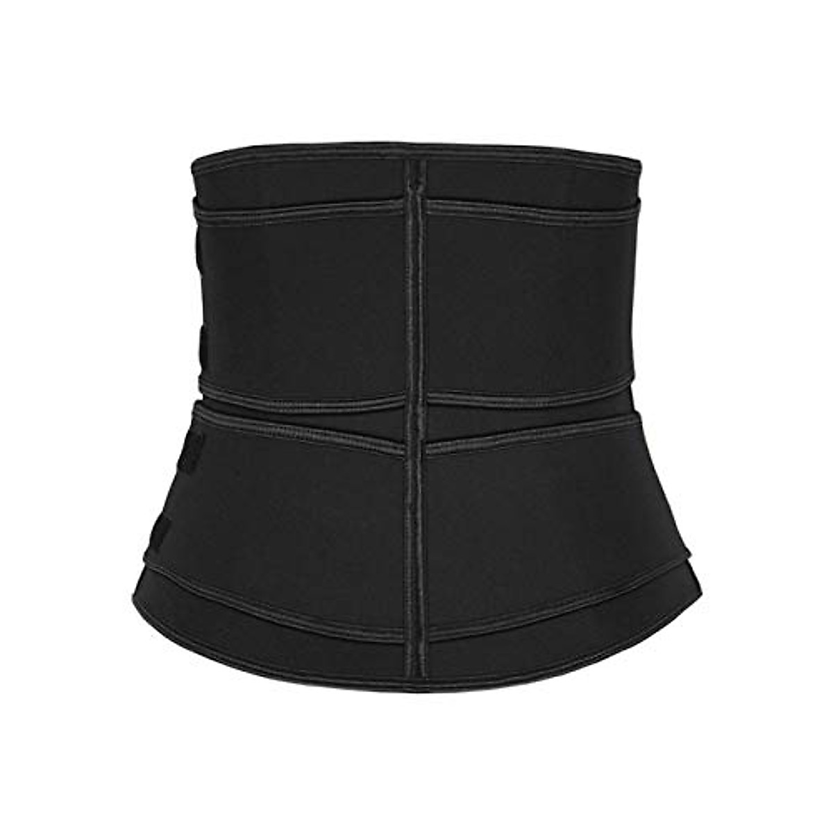 Hopgo Waist Trimmer for Women Weight Loss Waist Cincher Corset Sweat Girdle Workout tummy Slimming Belt XXL Black with Double Belt