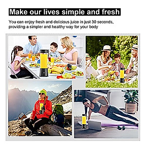 Portable Blender Juicer, 4000mAh Personal High Speed Smoothie Blender USB Rechargeable Fruit Mixing Machine for Protein Shakes and Smoothies, Baby Food