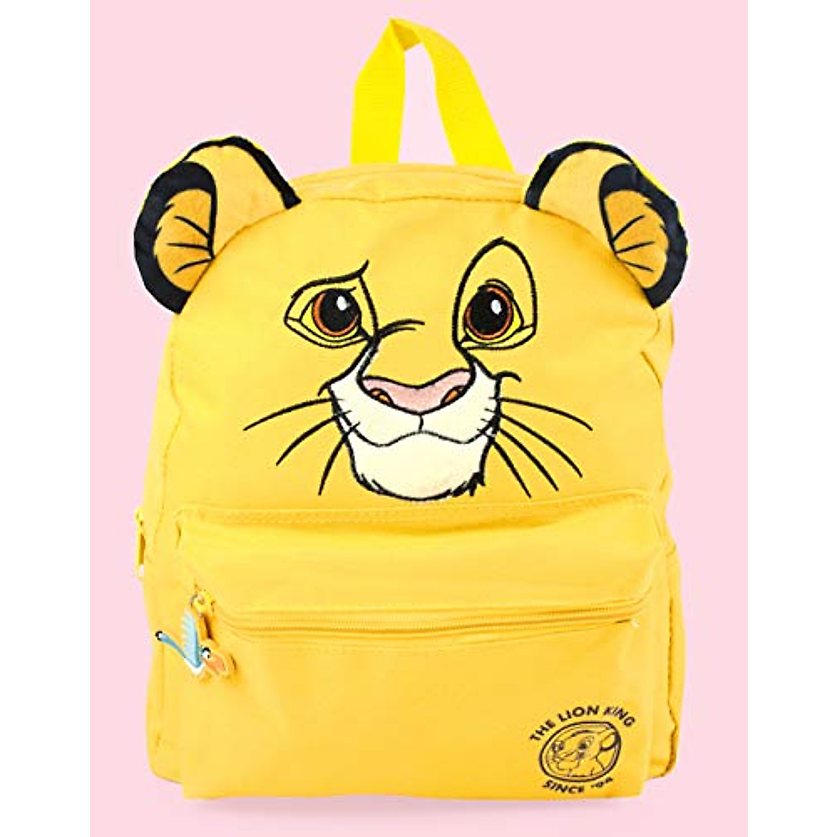 Disney Lion King 3D Simba Cub Face Yellow Backpack