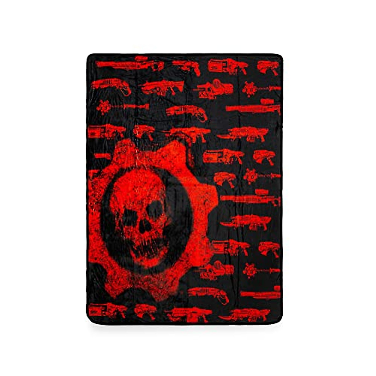 Gears of War Crimson Omen Guns Lightweight Fleece Throw Blanket | Super Soft Plush Blanket, Cozy Bedding Cover for Sofa and Couch, Room Essentials | Video Game Gifts and Collectibles | 50 x 60 Inches