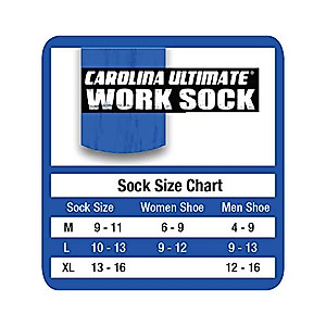 Carolina Ultimate Men's Diabetic Non-Binding Crew Socks 2 Pack, White, Medium