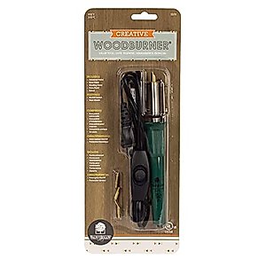 Walnut Hollow Creative Woodburner Introduction Value Pen for Beginner and Intermediate Woodburning, 4 Tips