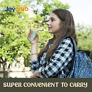 Joyclub 3 oz Mini Tumbler Shot Glass with Straw 6 Pack Colored Sublimation Shot Glasses Mini Shot Cups with Lids and Straws Double Wall Vacuum Insulated Cup