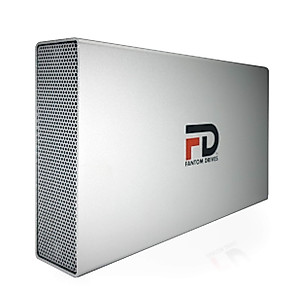 Fantom Drives 14TB 7200RPM External Hard Drive - USB 3.0/3.1 Gen 1 Silver Aluminum - GFORCE 3 Pro Series - Mac, Windows, and Xbox (Renewed)