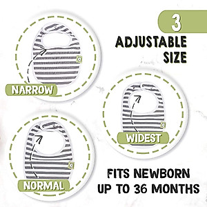 KeaBabies 5-Pack Muslin Baby Burp Cloths and 8-Pack Baby Bibs for Boys & Girls - Machine Washable Newborn Cloth Bib