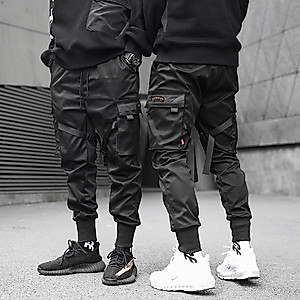 Aelfric Eden Mens Joggers Pants Long Multi-Pockets Outdoor Fashion Casual Jogging Cool Pant with Drawstring