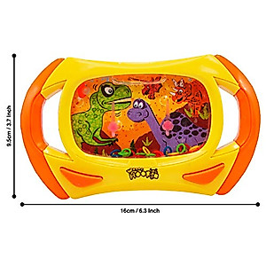 Water Hoopla Water Hoopla - Dinosaur from Deluxebase. Dinosaur Themed Handheld Ring Toss Games for Kids. Portable Retro Mini Arcade Games. Great for Travel Toys, Mini Games and Dino Party Favors.
