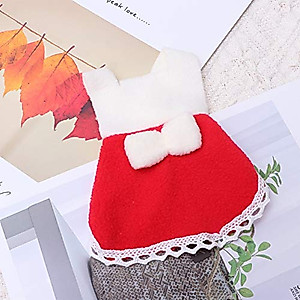 Pet Skirts 2pcs Photo Squirrel Adorable Guinea-Pig Skirt Chinchilla Skirts Fashion Home Pet Hamster Size Outfits Xs Red Small Costume Christmas Party Rabbit Animal Clothes - Dress
