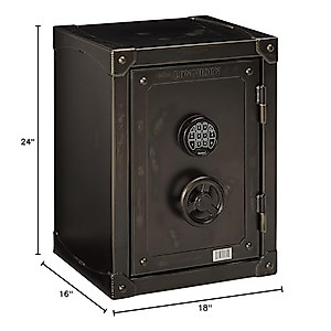Longhorn Gun Safe by Rhino Metals, LSB2418 Home & Office Security Safe, Cabinet Safe with Electronic Lock, 60 Minutes Fire Protection, 130lbs