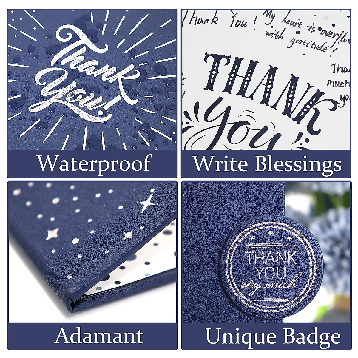 Vlipoeasn Thank You Party Guest Book Alternative, Blue Thank You All You Do, Signature Thank You Sign,Retirement Office Party Decor, Thanks to Staff Teachers Professors Doctor Nurses Party Decorations