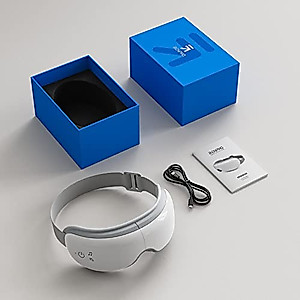 RENPHO Eye Massager with Heat, Birthday Gift Bluetooth Music Heated Eyeris 1 Massager for Migraines, Relax and Reduce Eye Strain Dark Circles Eye Bags Dry Eye Improve Sleep, Gift for Wife/Men