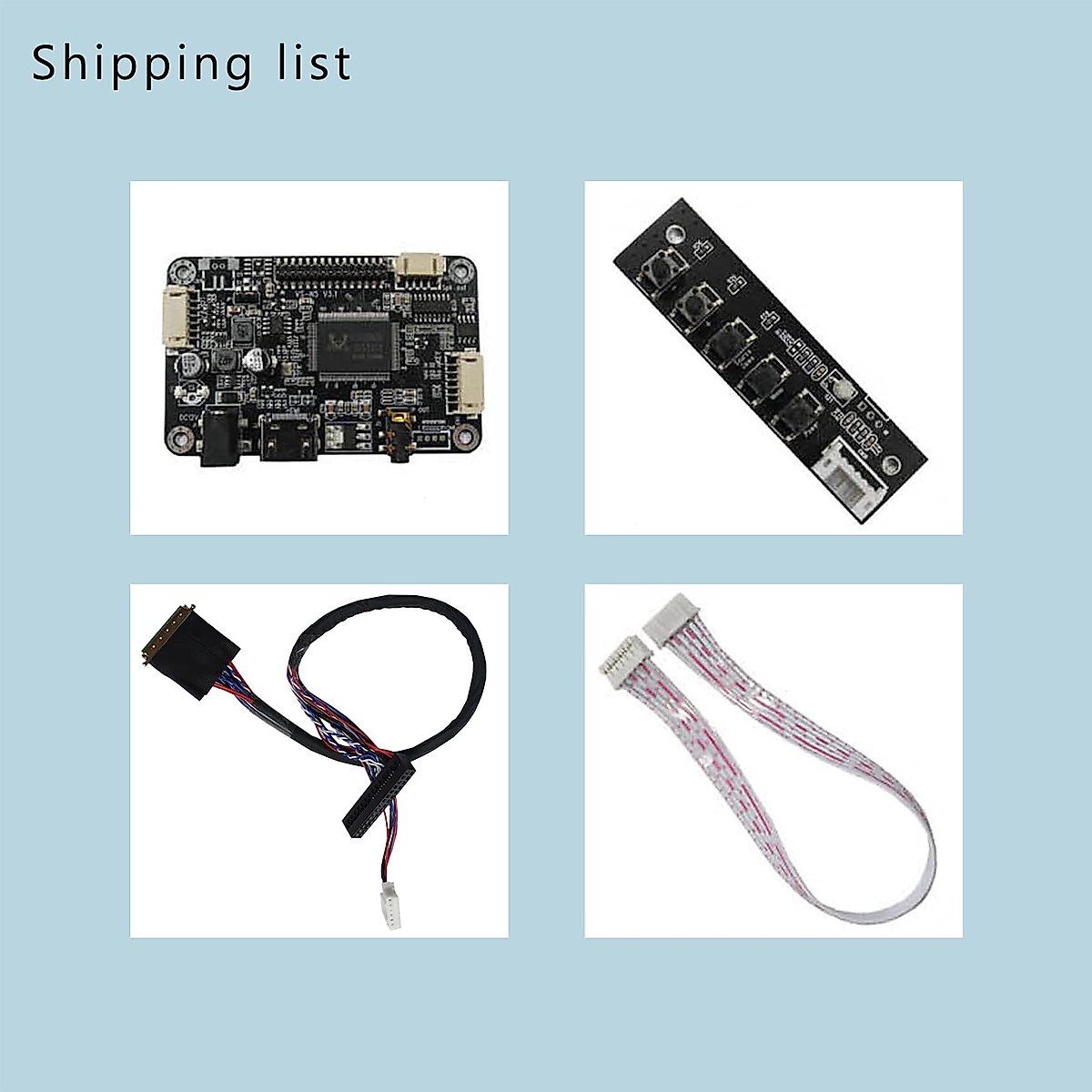 HDMI Controller Board LVDS 40 Pin for 10.1" 1024x600 LTN101NT02 B101AW03 N101L6 LP101WSA BT101IW03 CLAA101BN01 HSD101PFW2 LP101WH2 N101BFE B101AW06 LCD Screen