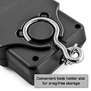 South Bend Digital Hanging Fishing Scale and Tape Measure with Backlit LCD Display, 110lb/50kg Weight Capacity (Batteries Included)