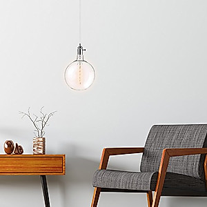 Globe Electric Oversized Round Vintage 100W Clear Glass Dimmable Incandescent Light Bulb, E26 Base, 400 Lumens, 80128