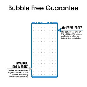 Galaxy Note 9 Screen Protector Glass (Full Screen Coverage), amFilm Tempered Glass Screen Protector for Samsung Galaxy Note 9 - Dot Matrix, Case Friendly, 3D Curved with Easy Installation Tray - 2018
