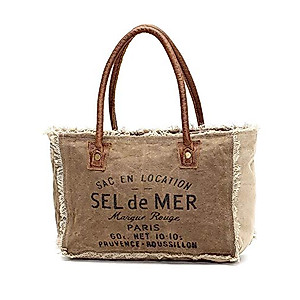 Myra Bags Sel De Mer Upcycled Canvas Hand Bag S-1046