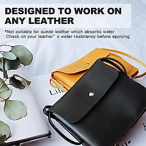 STARTSO WORLD Leather Restoration Kit | Includes Leather Recoloring Balm, Leather Cleaner, Protection Cream| Restores & Repairs (Dark Brown)