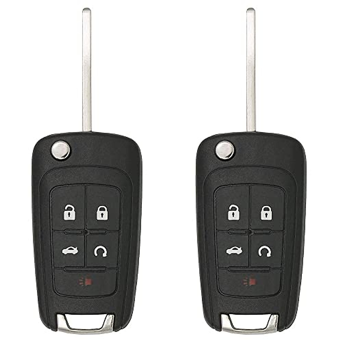 SaverRemotes Key Fob Compatible with 2010-2019 Chevy Equinox/Camaro/Cruze/Malibu/Impala/Sonic/GMC Terrain/Buick Lacrosse/Regal/Verano/Encore Keyless Entry Remote Replacement for OHT01060512