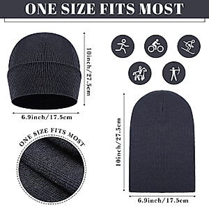 Kenning 48 Pcs Winter Beanie Hat Neck Warmer Gloves and Sock Set Unisex Bulk Knit Hats Neck Gaiter Warm Gift for Men Women