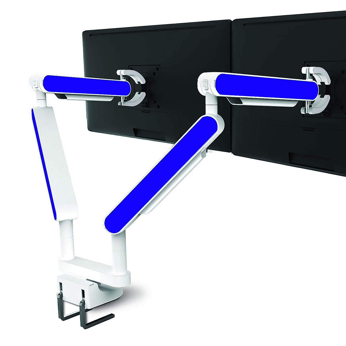 ZG2 Premium Desk-Mounted Dual Monitor Arm with Three-Dimensional Adjustability Over Desktop – Supports Two Monitors, Each up to 38” (24.3 lbs.)