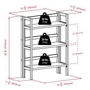 Winsome Wood Terry Shelving, Black