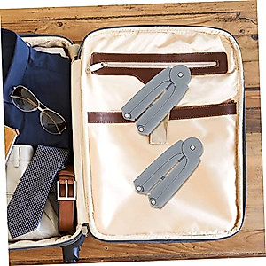 Toddmomy 8 Pcs Folding Hanger Collapsible Drying Rack Black Wardrobe Portable Wardrobe Clothing Hangers Clothes Drying Rack Space Saving Hangers Hanger for Home Travel Clothes Organizer pp