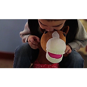 WALIKI Bouncy Horse Hopper | Inflatable Hopping Horse for Kids | Cowboy Rodeo Jumping Horse Toy for Ages 2, 3, and 4 | Soft Plush Cover | Fun Ride-On Bounce Horse