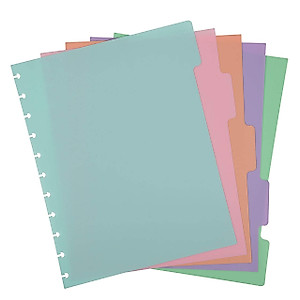 Talia Discbound Notebooks, Planner, Customizable, (Salmon w/Salmon Discs, Letter (8.5in x 11in))