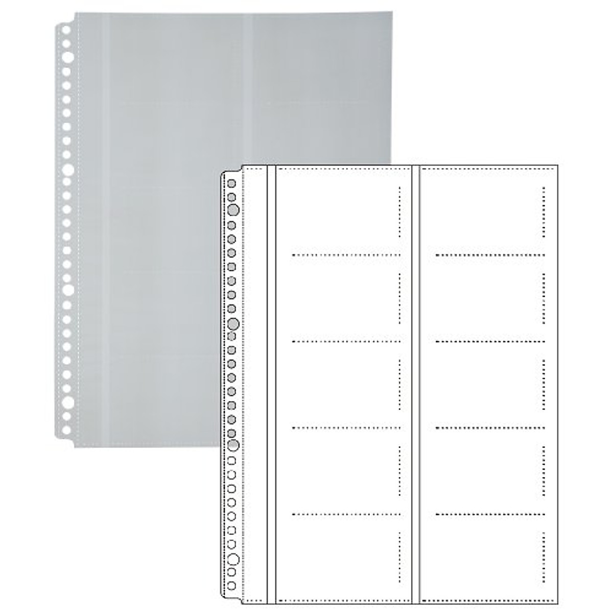 King Jim 37SPD-20 Business Card Holder, A4 Size, Vertical, Simply, Replaceable Type, A4 Vertical