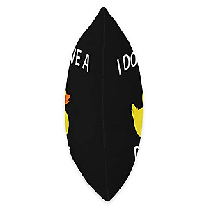 Cute Duck Tees I Don't Give Funny Rubber Duck Throw Pillow, 16x16, Multicolor