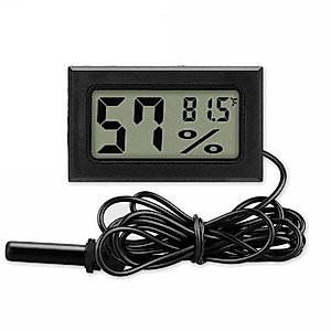 Mini Digital Thermometer, Humidity Meter, Hygrometer, and Hydrometer: Digital Temperature and Humidity Monitor for Reptile Incubator Brooders, Garden, Greenhouse, Fridge, Experiment use