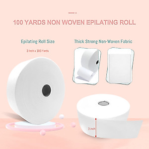 Charmyth Wax Strips Epilating Roll Non Woven Disposable for Body & Face 100 Yard Hair Removal Waxing Strips