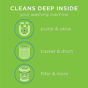 Whirlpool W10763470 Front Load Washer Shipping Bolt Kit & Affresh Washing Machine Cleaner, Cleans Front Load and Top Load Washers, Including HE, 6 Tablets