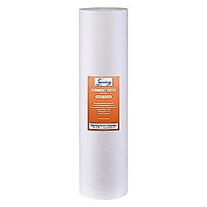 iSpring FP25B High Capacity 20” x 4.5” Water Replacement Cartridge Fine Sediment Filter, 5 Micron, 1 Piece, White