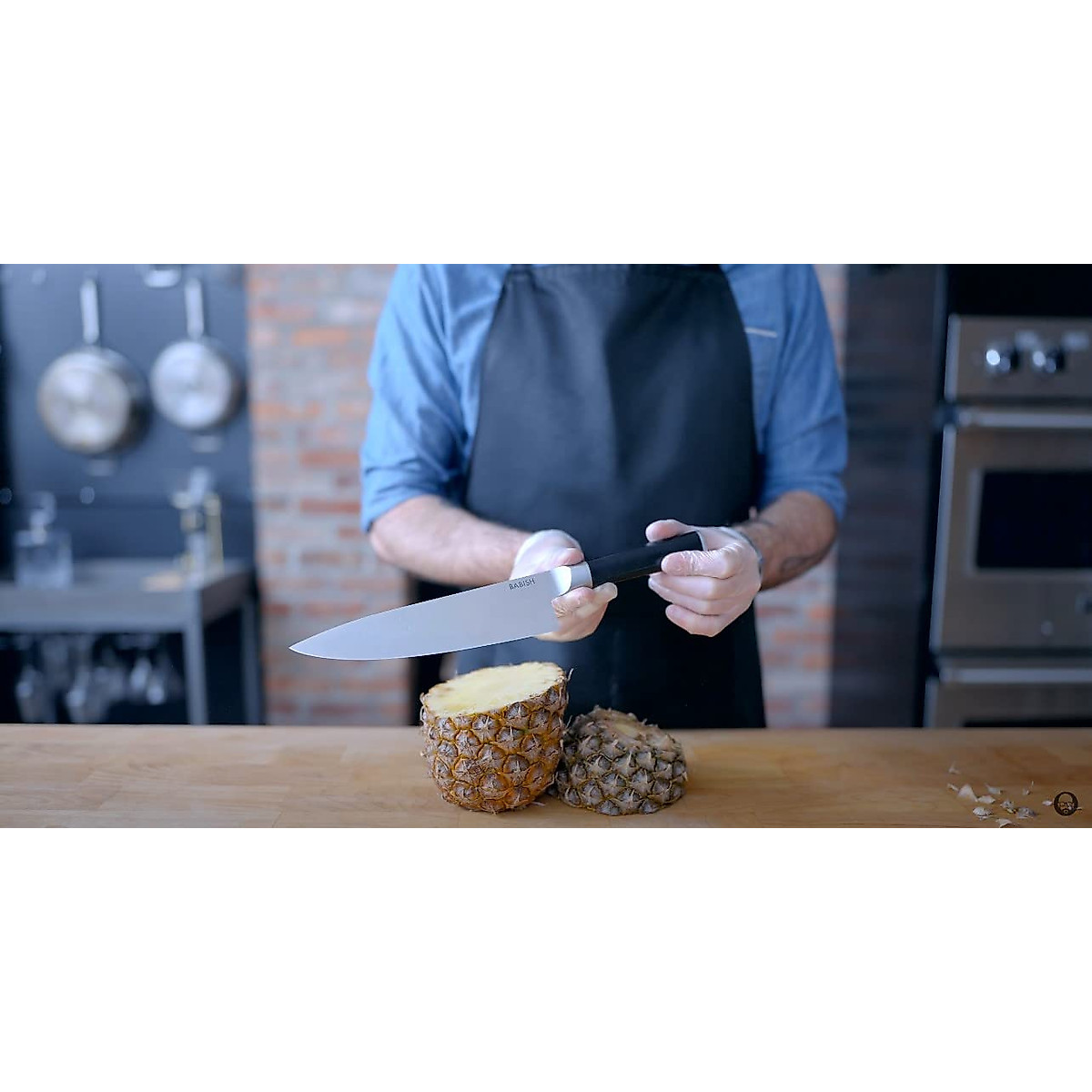 Babish High-Carbon German Steel Chef and Santoku Knife Set