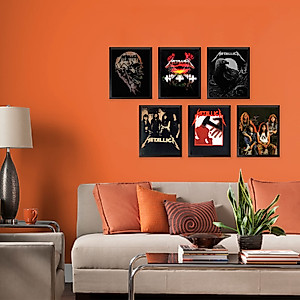 Audiovisual Metal-a Posters - Six 8 * 10 Inch Frameless Canvas Posters - Rock Posters - Vintage Band Posters - Music Posters - Rock Posters - Band Posters - Men Women Teen Boys - Fan Music Lovers