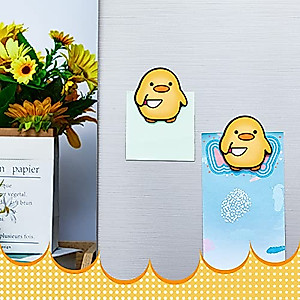 2 Pcs Duck with Knife Magnet Decal Duck Fridge Magnets Funny Duck Refrigerator Magnets Duck Magnetic Stickers Decals
