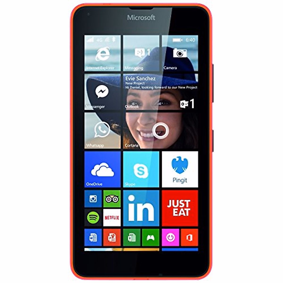 Microsoft Lumia 640 8GB Factory Unlocked 4G/LTE - International Version with No Warranty (Orange)