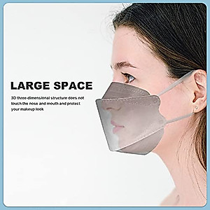 Sheal Individually Packaged Disposable 4 Ply 50PCS 5-Colors Gradient Face Masks with Colorful Elastic Earloops for Adult