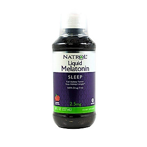 Natrol Melatonin Liquid, 2.5mg, 8oz; with Cup