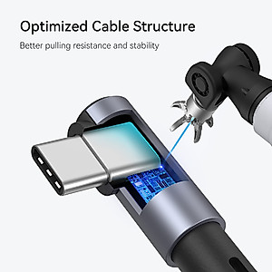 KIWI design Link Cable Compatible with Quest 3S/3/2/1/Pro, and Pico 4, 16FT with Cable Clip, High Speed PC Data Transfer, USB 3.0 to USB C Cable for VR Headset